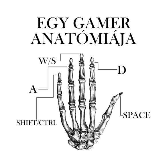 Anatomy of a gamer anatomy of a gamer anatomy of a gamer Pólók ...