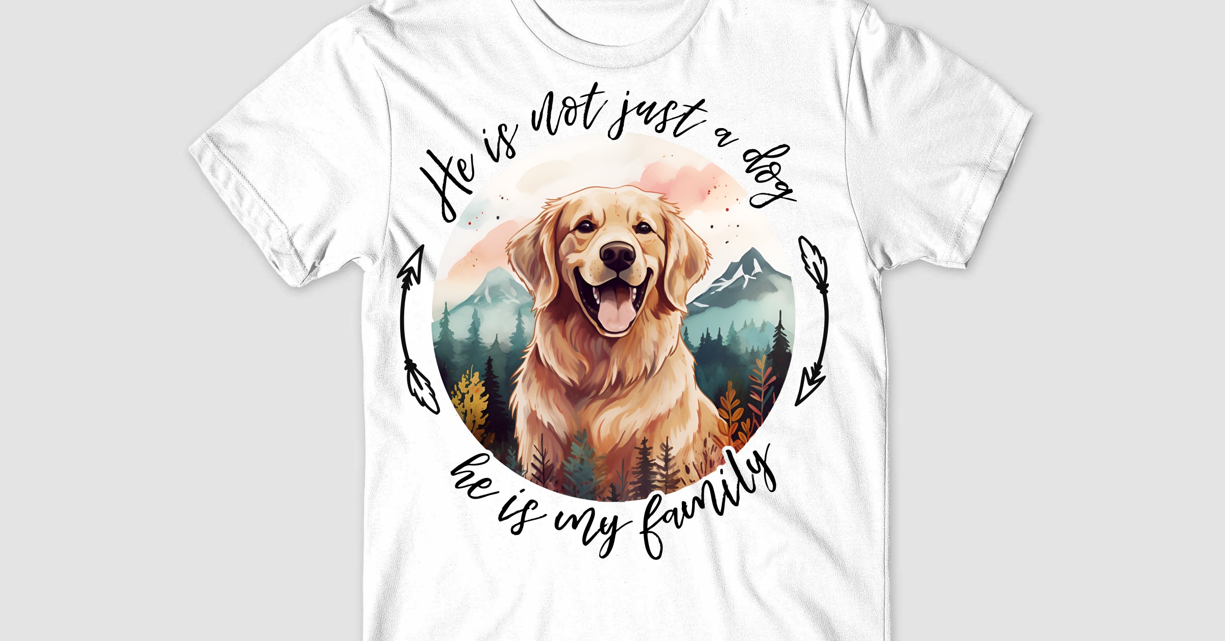 Ő a családom - golden retriever Póló - Golden Retriever Póló ...