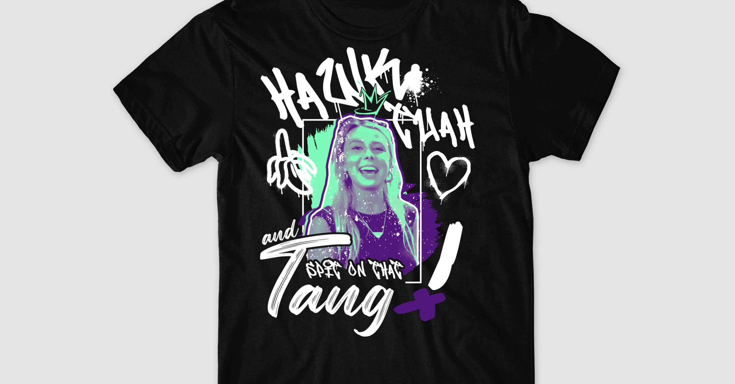 Hawk Tuah Girl - Graffiti Póló - Mém Póló Vicces Ajándék ...