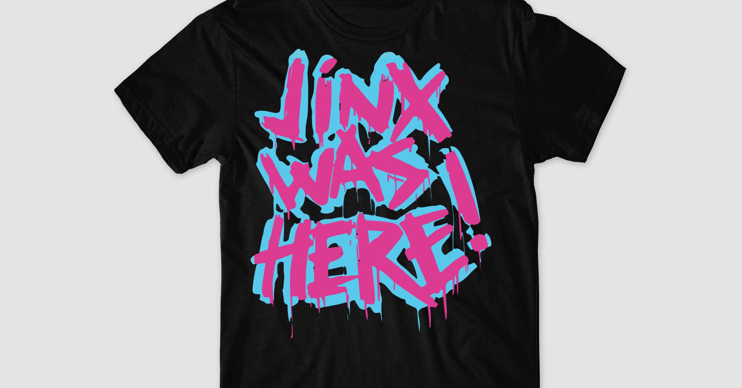 Jinx was here Póló - Arcane Póló - Születésnapi Ajándék - Karácsonyi ...