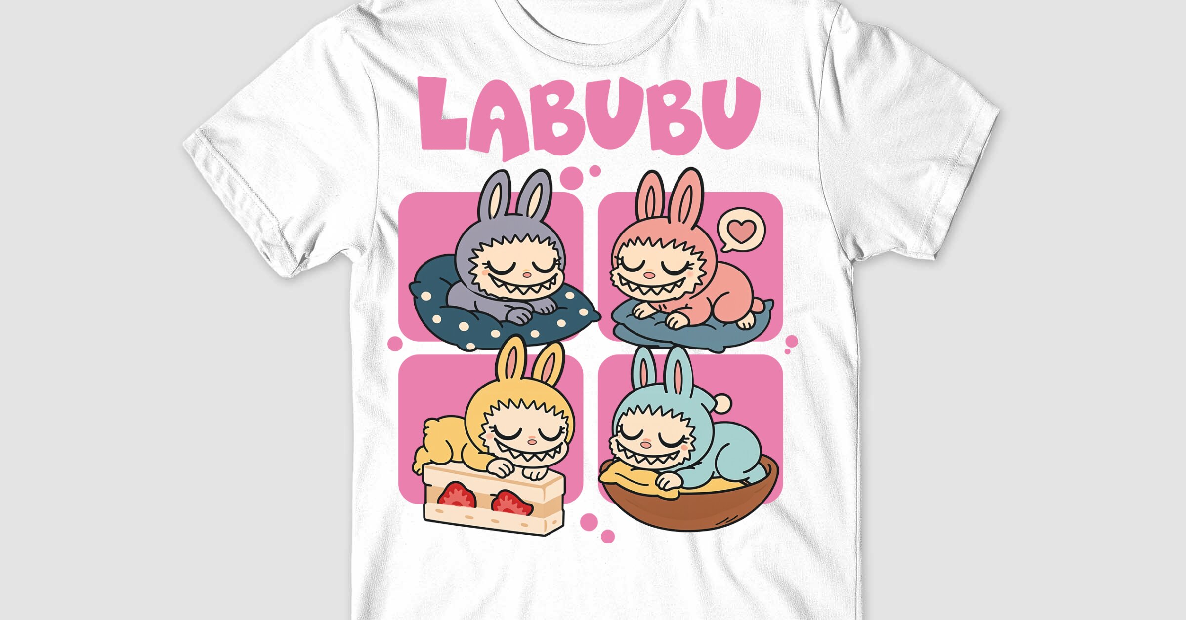 Labubu - Sleepy Póló - Labubu Póló - Vicces Ajándék Születésnapra Vagy ...