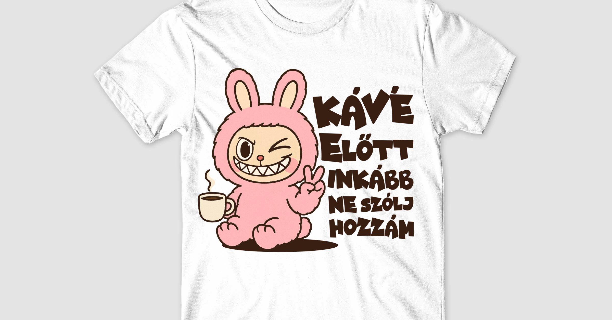 Labubu - Kávé Póló - Labubu Póló - Vicces Ajándék Születésnapra Vagy ...