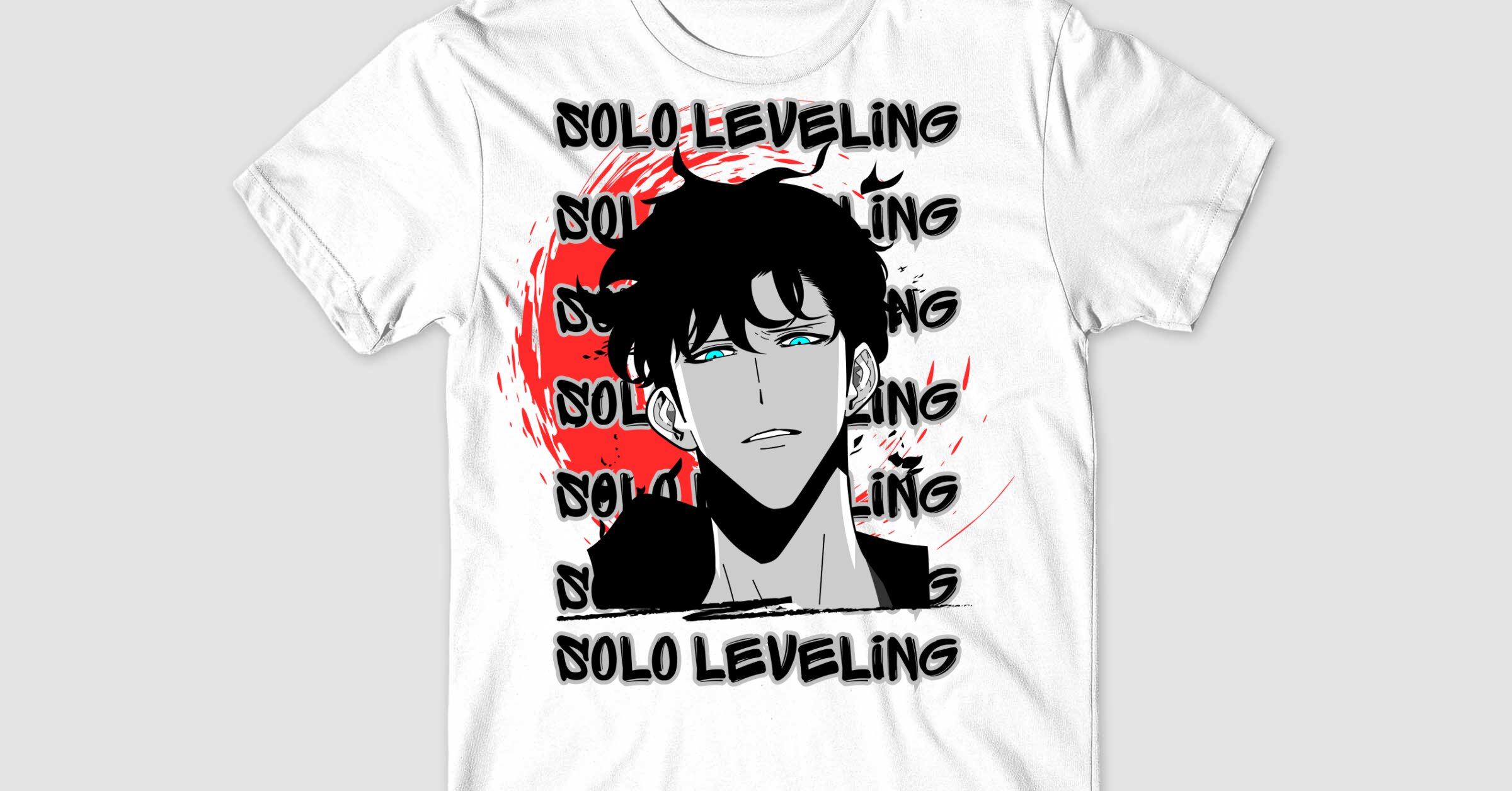 Solo Leveling Splash Póló - Solo Leveling Póló - Születésnapi Ajándék ...